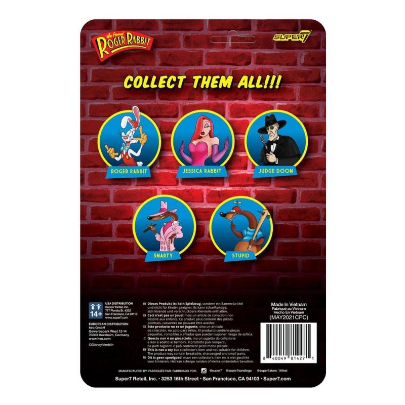 De Toyboys | Who Framed Roger Rabbit ReAction Action Figure Judge Doom ...