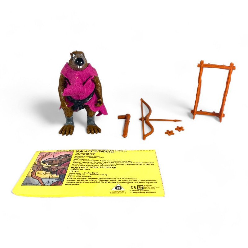 De Toyboys | Vintage Teenage Mutant Ninja Turtles - Splinter Action Figure