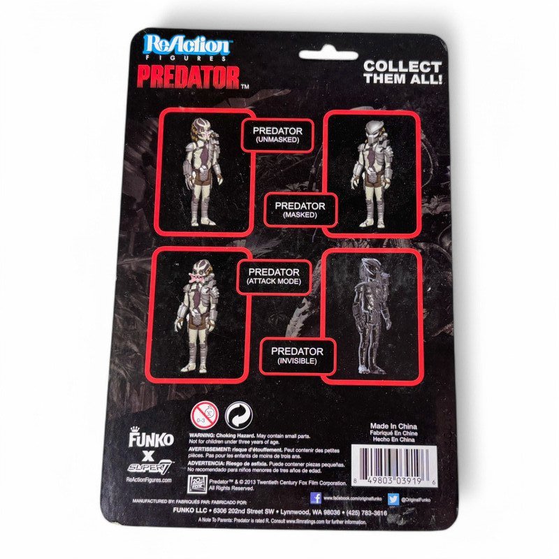 Vintage Predator: ReAction - Predator (Atttac Mode) MOC Action Figure ...