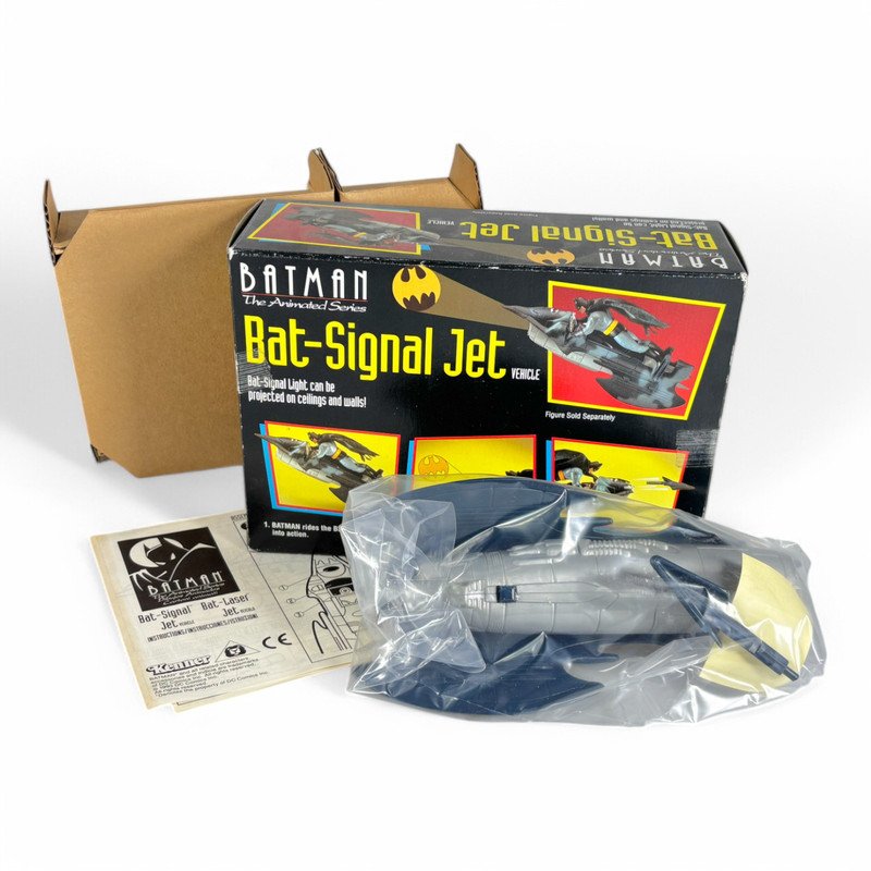Vintage Batman: Animated - Bat-Signal Jet (Unused Sealed Toy) MIB ...
