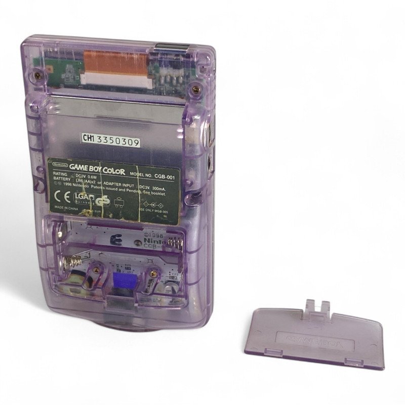 Vintage GameBoy Color - Nintendo GameBoy Color Transparent Purple Video ...