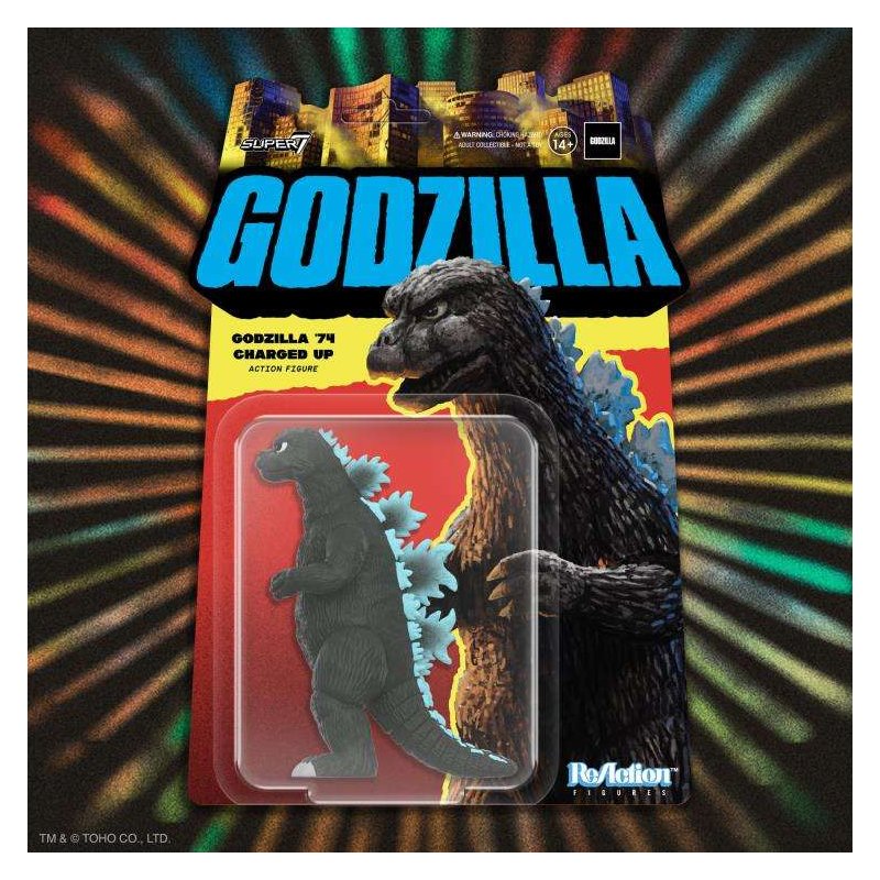 Vintage Godzilla Toho ReAction Godzilla 1974 charged up Action figure ...