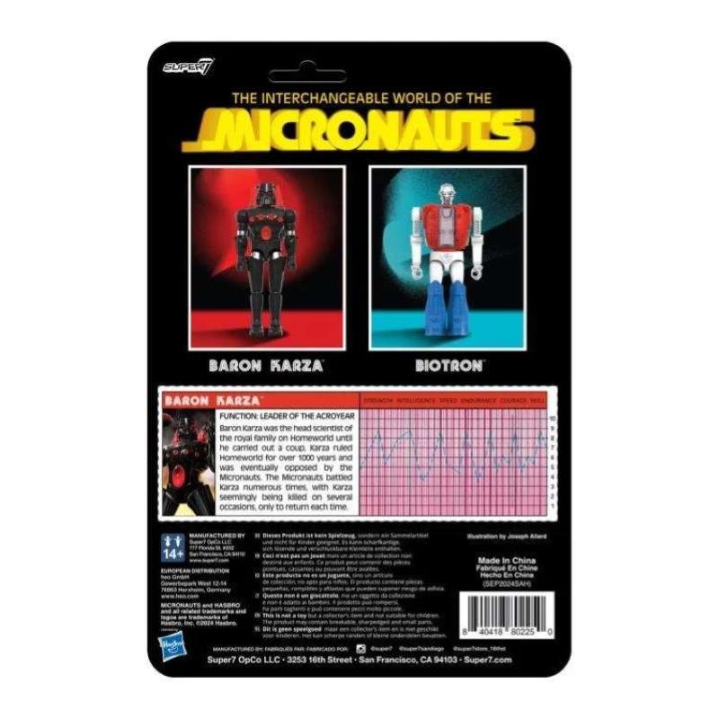 Micronauts Reaction+ Action Figure W01 Baron Karza Action Figure | De ...