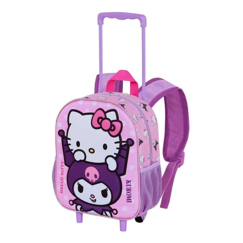 De Toyboys | Sanrio 3D Backpack with Wheels Hello Kitty Playful Pink Small